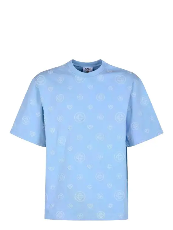 Casablanca Monogram Short-sleeve T-shirt - Blue