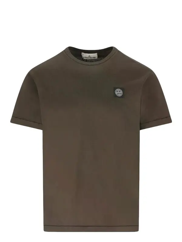 Stone Island Logo-patch Short-sleeve T-shirt - Green