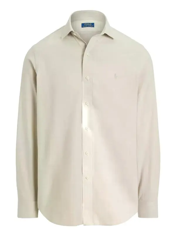 Polo Ralph Lauren Logo-embroidered Button-down Shirt - Neutrals