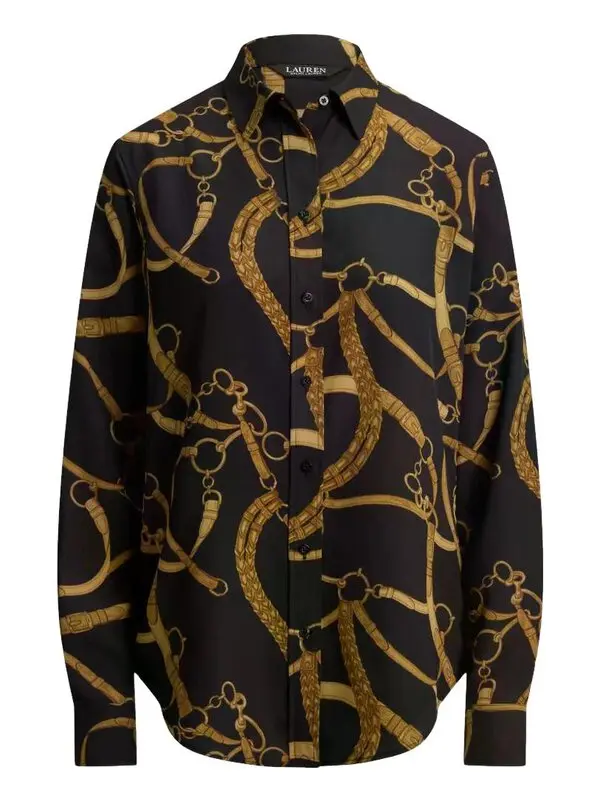 Ralph Lauren Belting Print Shirt - Black