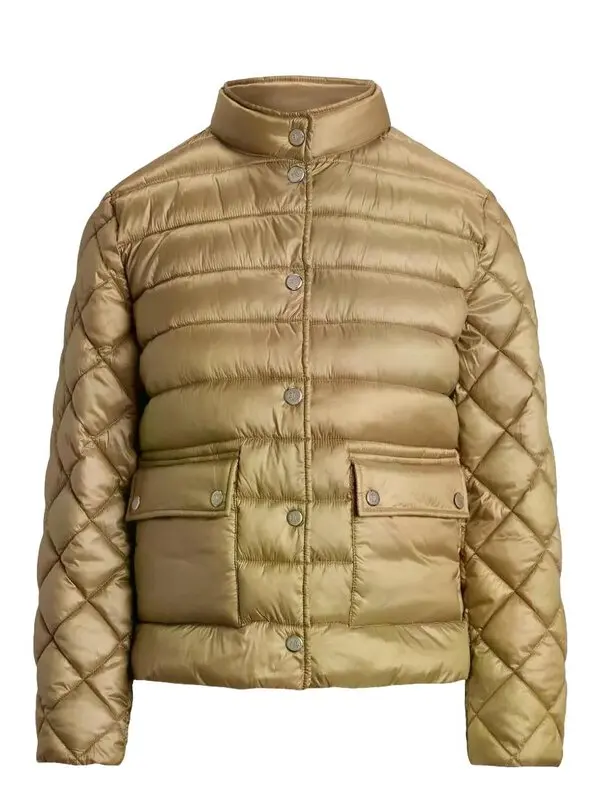 Ralph Lauren Quilted Mockneck Jacket - Neutrals