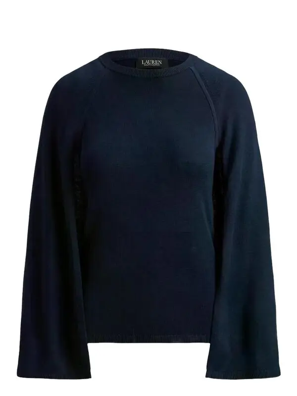 Ralph Lauren Cape Overlay Crew-neck Sweater - Blue