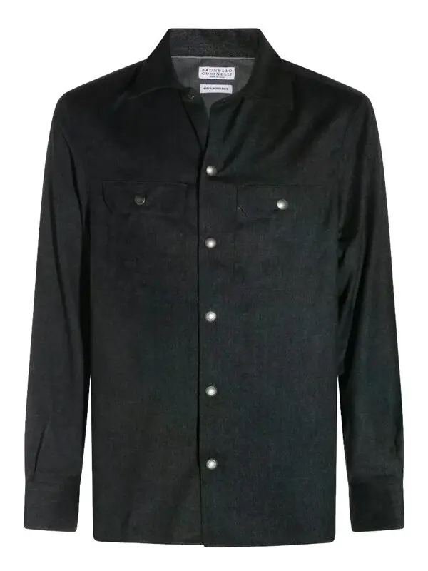 Brunello Cucinelli Button-up Overshirt - Grey