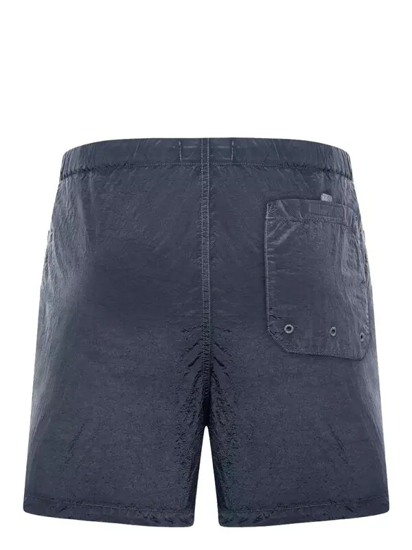 Stone Island Compass Logo Patch Swim Shorts - Blue