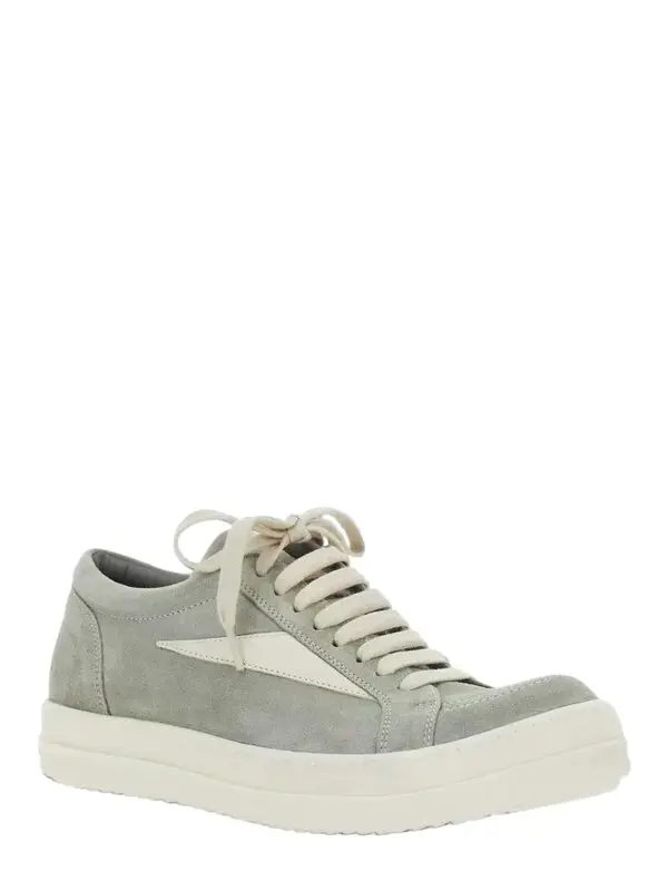 Rick Owens Suede Low-top Sneakers - Grey