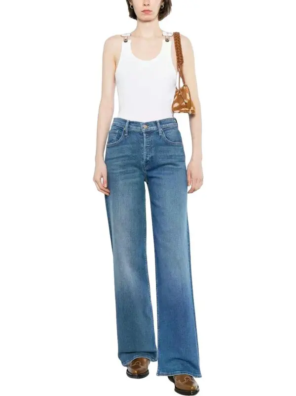 MOTHER The Rerun Sneak Jeans - Blue