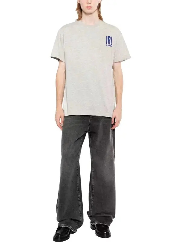 JIL SANDER Logo-print Crew-neck T-shirt - Grey