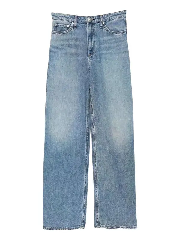 Rag & Bone Logan Wide Leg Jeans - Blue