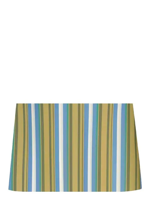 THE FRANKIE SHOP Vertical Stripe Mini Skirt - Green