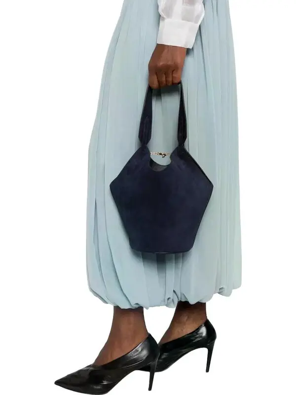 Khaite Mini Lotus Tote Bag - Blue