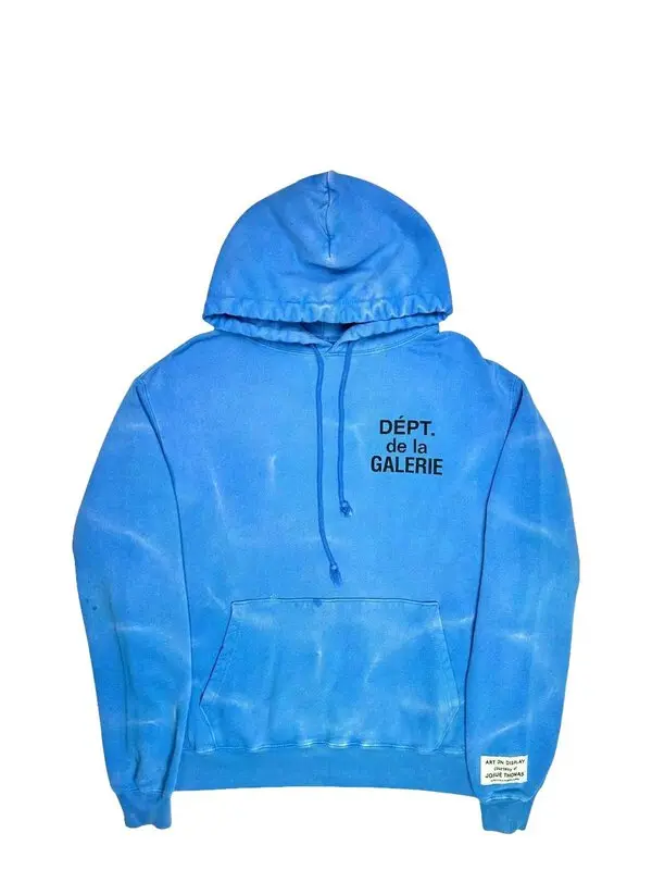 GALLERY DEPT. Logo-print Drawstring Hoodie - Blue