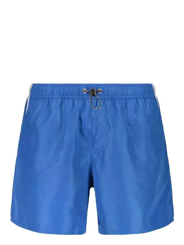 Iceberg Stripe Detail Swim Shorts - Blue