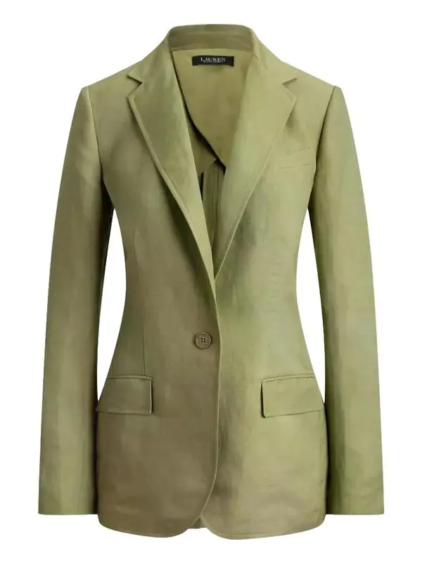 Ralph Lauren Single-button Twill Blazer - Green