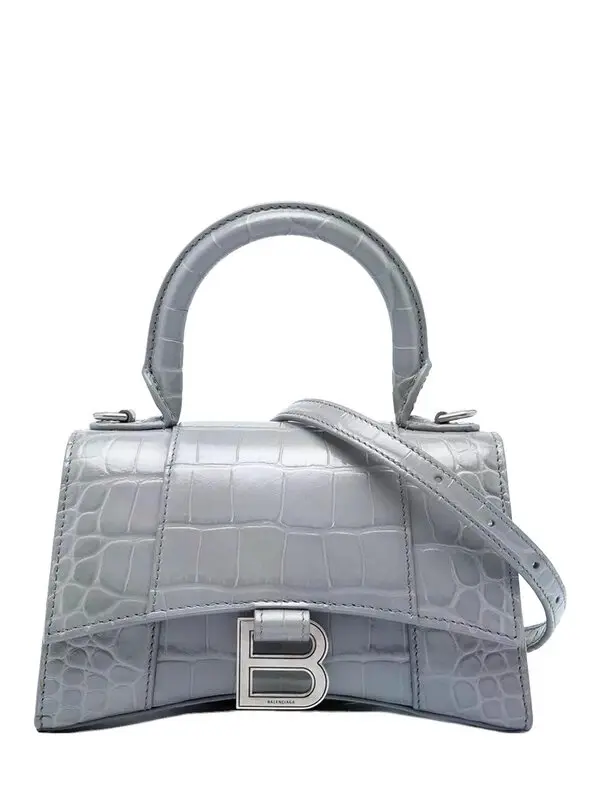 Balenciaga Hourglass Top Handle Bag Xs - Grey