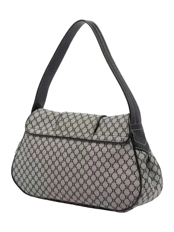 Celine Macadam Canvas Shoulder Bag - Grey