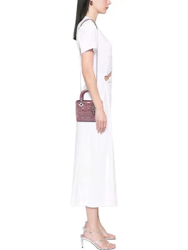 Dior Lambskin Cannage Lady Satchel - Pink