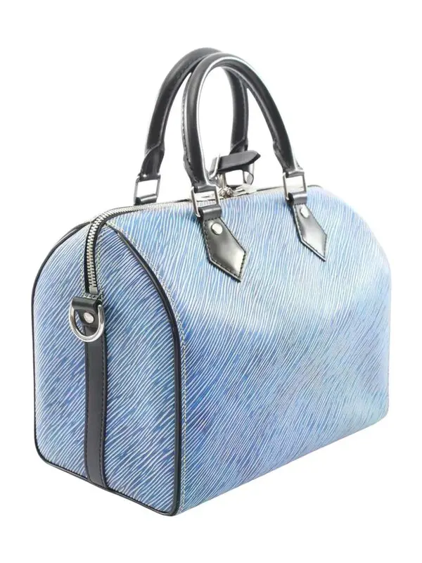 LOUIS VUITTON Epi Denim Speedy Bandouliere 25 Satchel - Blue