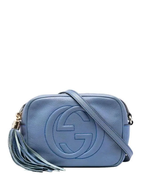 Gucci Calfskin Soho Disco Crossbody Bag - Blue
