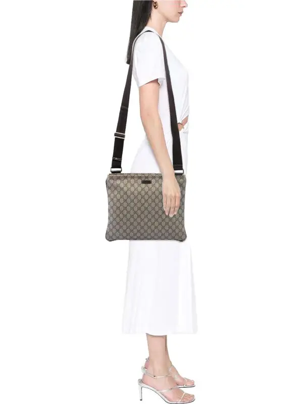 Gucci Gg Supreme Crossbody Bag - Neutrals