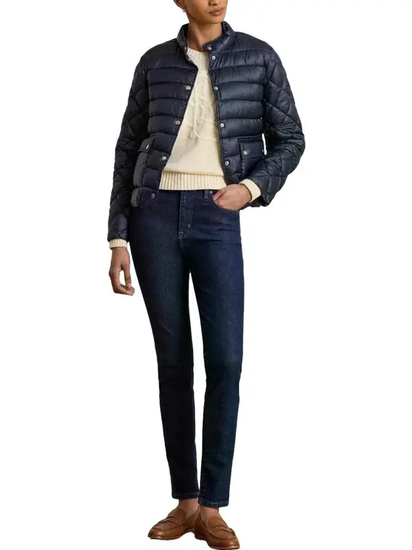 Ralph Lauren Quilted Mockneck Jacket - Blue