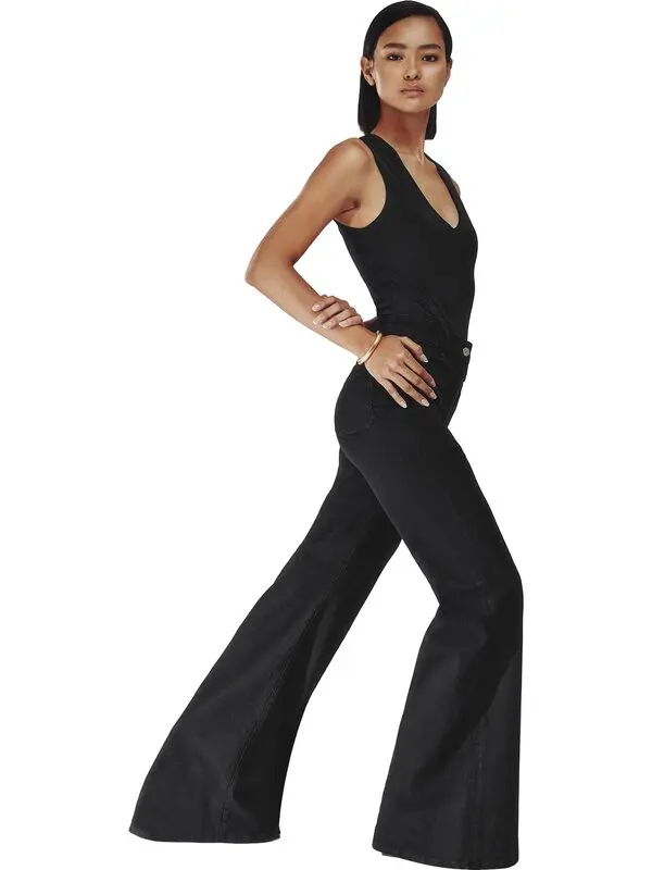REISS Selin Mid-rise Straight-leg Jeans - Black