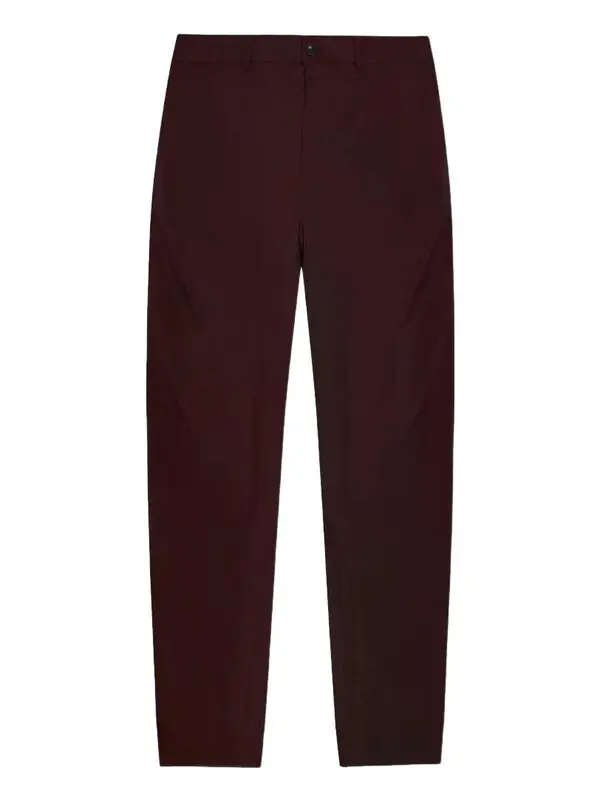 Emporio Armani Loose-fit Pleated Trousers - Red