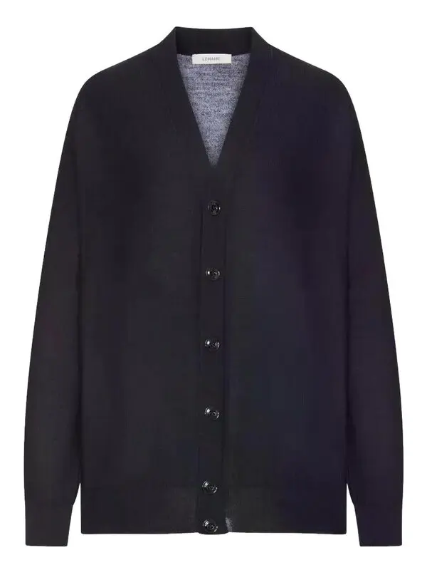 LEMAIRE Relaxed Twisted Cardigan - Black