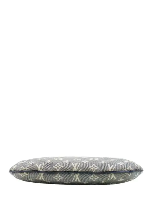 LOUIS VUITTON Monogram Mini Lin Pochette Shoulder Bag - Grey