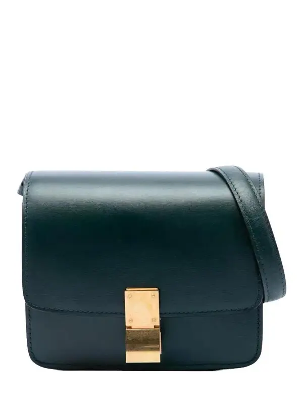 Celine Small Calfskin Classic Box Crossbody Bag - Green