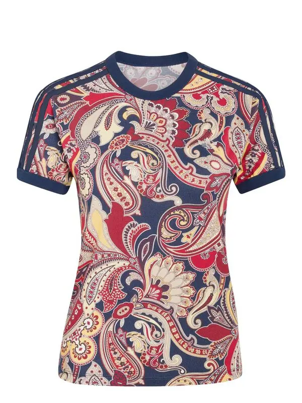 Adidas Liberty London Paisley Print T-shirt - Multicolor / Night Indigo