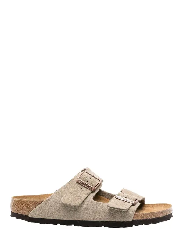 BIRKENSTOCK Arizona Double-strap Slip-on Slides - Nude