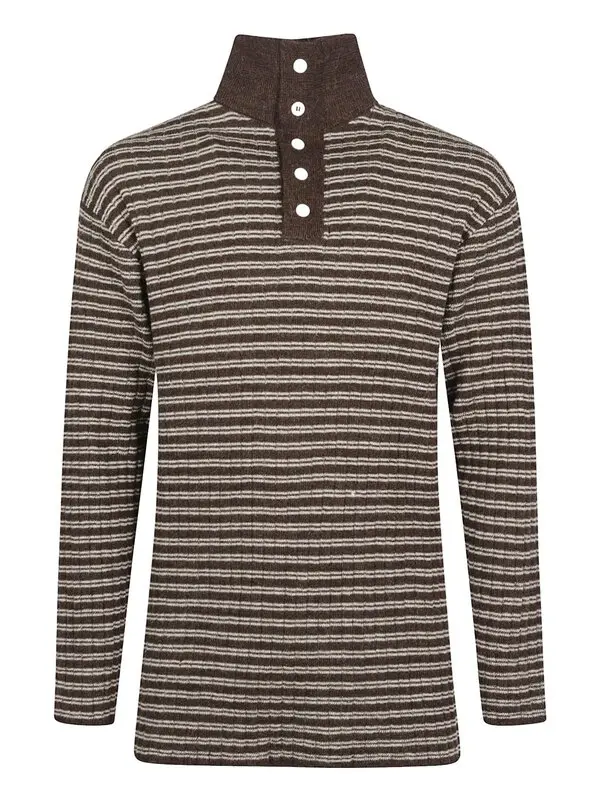 NAMACHEKO Luther Striped Turtleneck Sweater - Multicolor