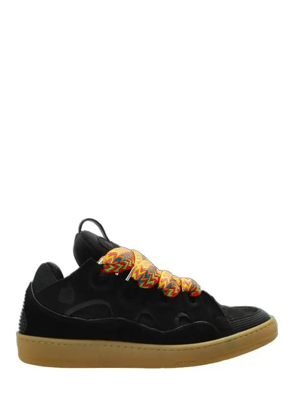 LANVIN Round-toe Low-top Sneakers - Black