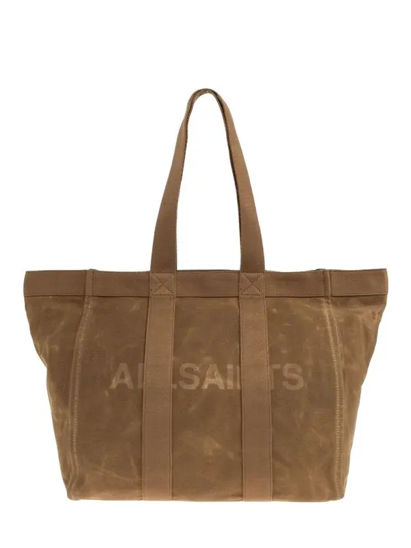 ALLSAINTS Layo Logo Tote Bag - Brown