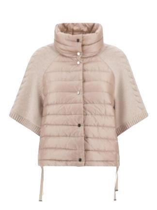 Herno Ultralight Nylon Resort Jacket With High Collar And Drawstring Hem - Chantilly
