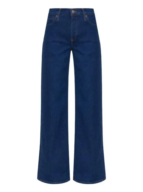 RE/DONE High-rise Wide-leg Jeans - Blue