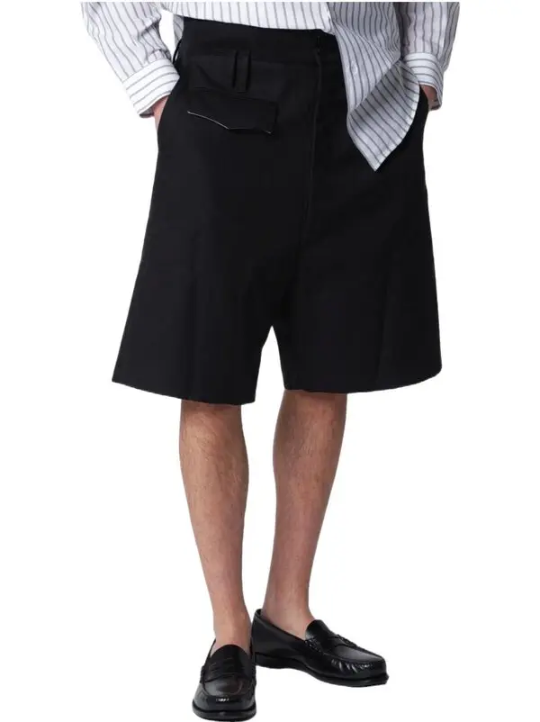 NAMACHEKO Tailored Bermuda Shorts - Black