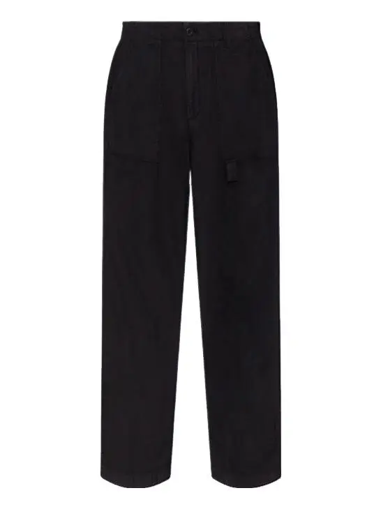 ALLSAINTS Logo Patch Straight-leg Cargo Pants - Black