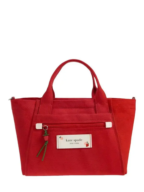 Kate Spade New York Dash Logo-patch Tote Bag - Red