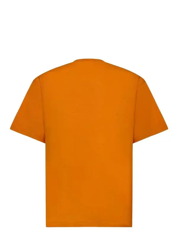 Stone Island Combed Logo-patch T-shirt - Orange