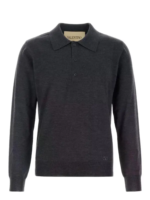 Valentino Garavani Vlogo Signature Polo Shirt - Grey