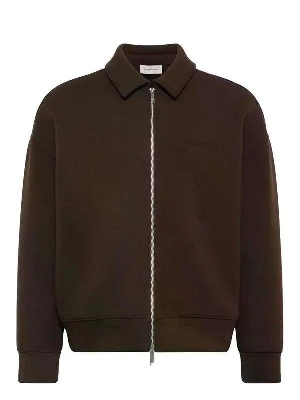Calvin Klein Embroidered Zip-up Jacket - Brown