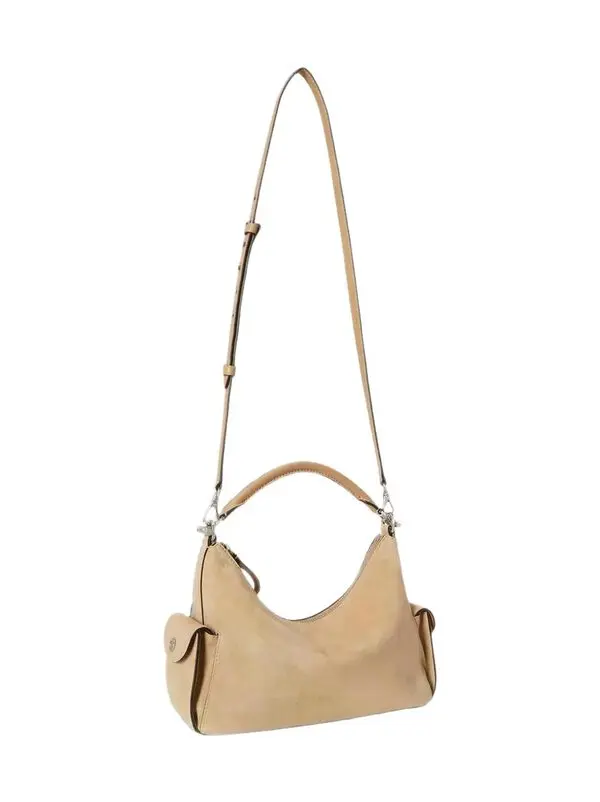 Ralph Lauren Mini Blaike Suede Shoulder Bag - Neutrals