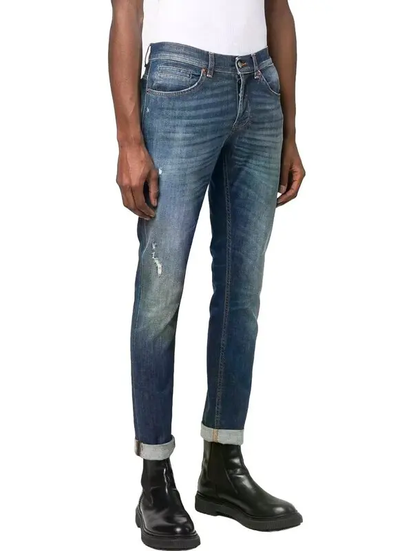 DONDUP Slim Cut Denim Jeans - Blue