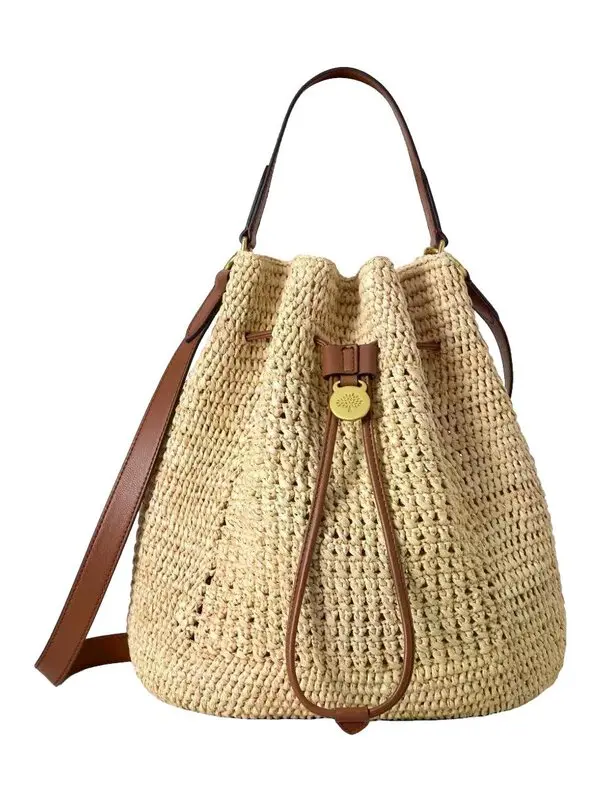 Mulberry Crochet Bucket Bag - Neutrals