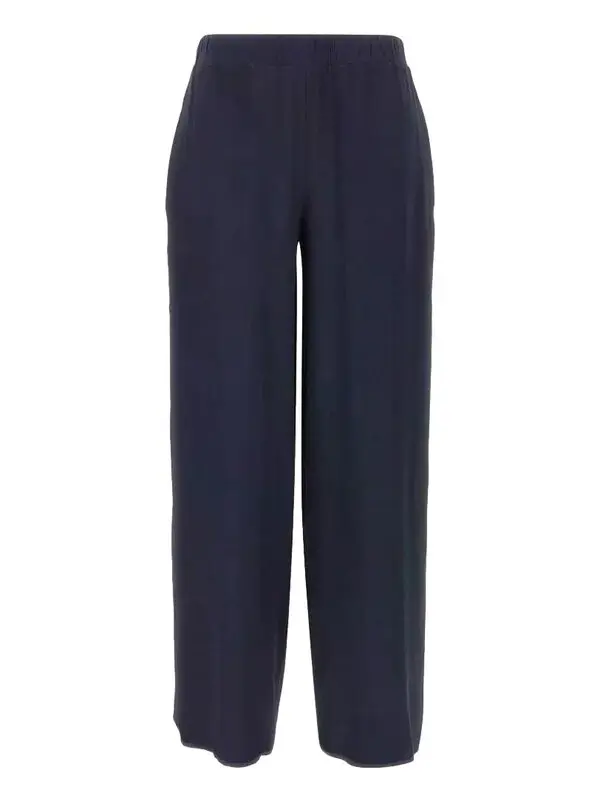 KANGRA Silk Palazzo Pants - Blue