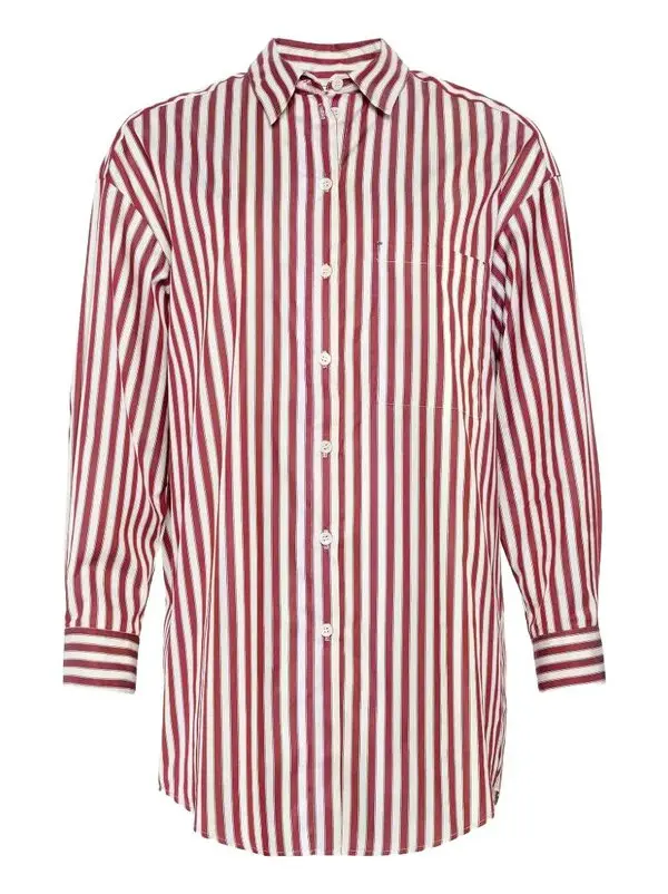 ERES Striped Shirt - Red