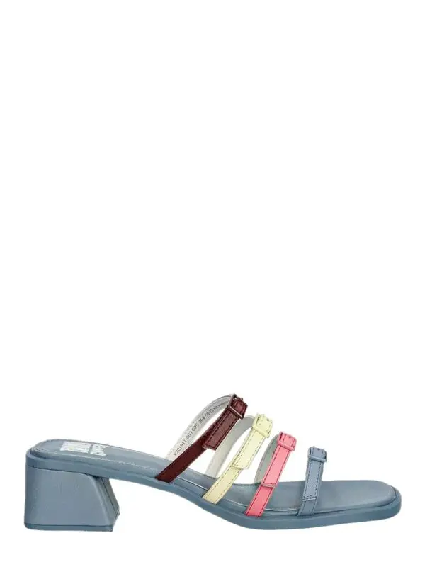 Camper Twins Block-heel Sandals With Buckle Straps - Blue