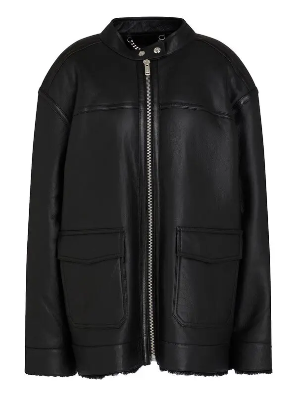 ANINE BING Shearling Jacket - Black