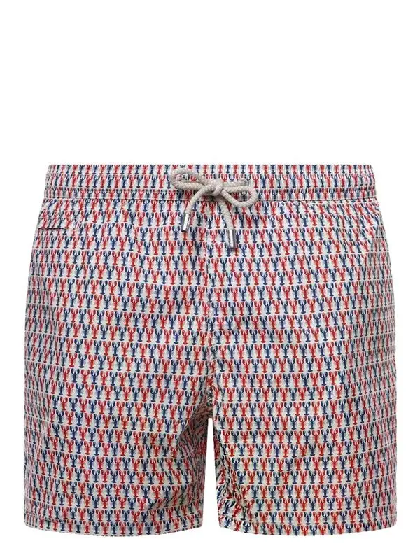 MC2 SAINT BARTH Lobster Print Swim Shorts - Red